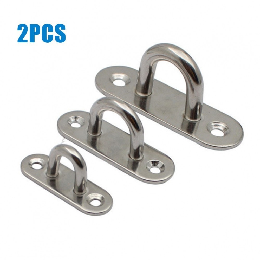 Oblong Pad Eye Plate Heavy Duty 2 Pack Sail Boat Kayak Yacht Sunshade ...