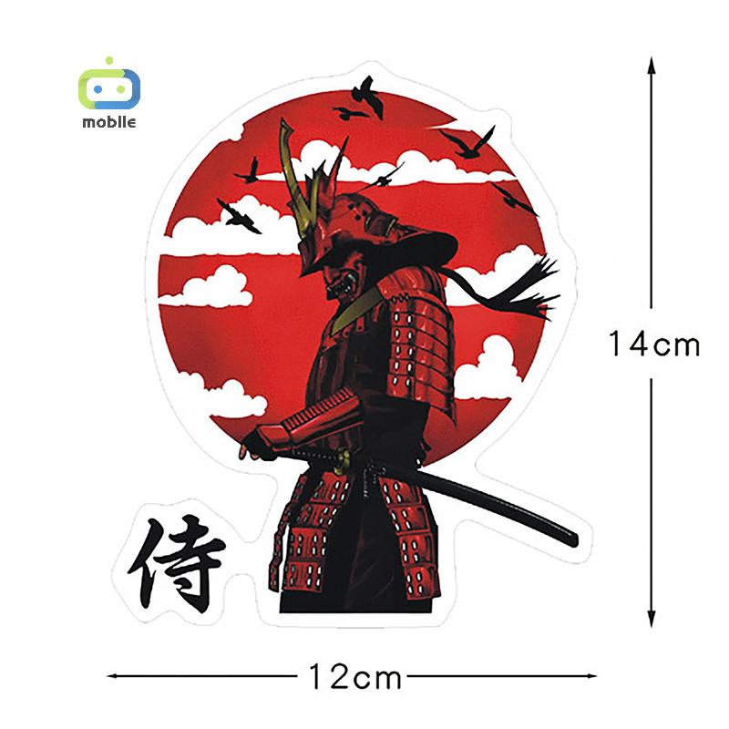 [maygood ] Japan Samurai Warrior Sticker Katana Decal Vinyl Car Bike ...