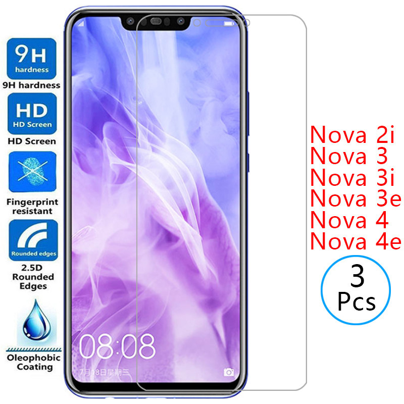 กระจกนิรภัยป้องกันสําหรับ huawei nova 2i 3 3i 3e 4 4e ป้องกันหน้าจอบน nova3 nova3i filmwey huwei ...