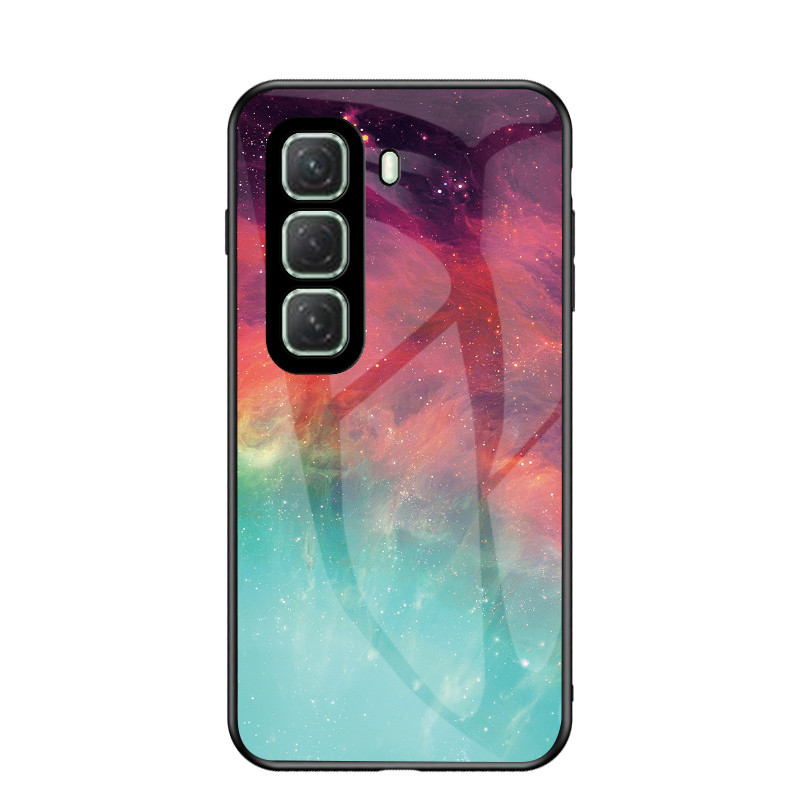 สําหรับ Infinix Hot 50 4G, ไม่ใช่สําหรับ 5G, เคสโทรศัพท์แก้ว Starry Sky ...