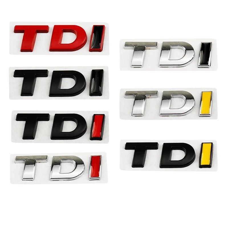 รถโลหะ TDI Trunk ตัวอักษรโลโก้ป้ายสัญลักษณ์ Decals สติกเกอร์สําหรับ ...
