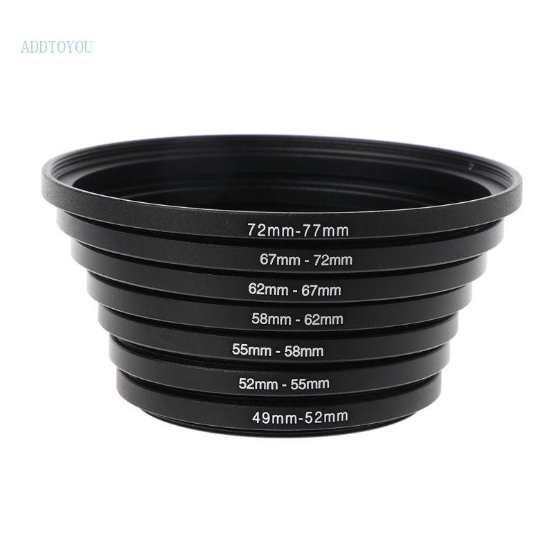 3C Universal Metal Step Up Rings อลูมิเนียมเลนส์อะแดปเตอร์กรอง 49 มม. ...
