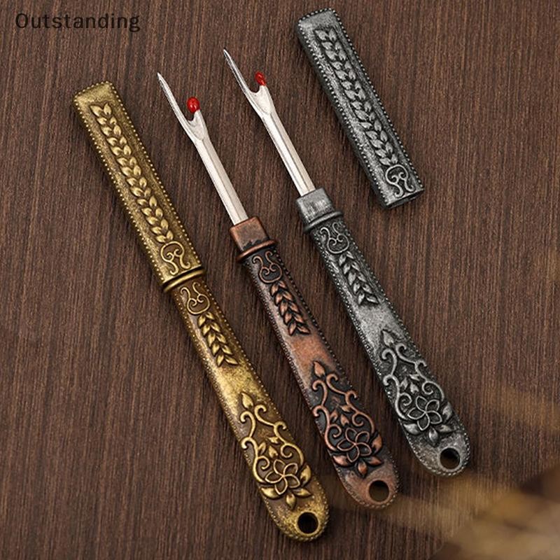 เย็บที่โดดเด่นตะเข็บ Ripper Vintage Stitch ยางลบ Retro Alloy Unpicker ...