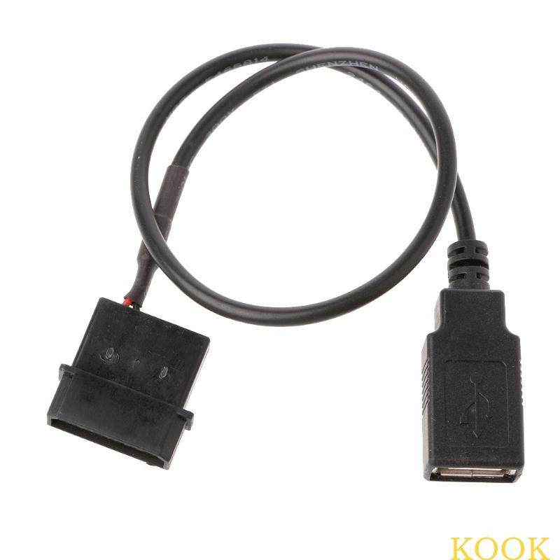 Kook USB to 2-Pin Molex Fan Power Cable พอร์ต USB ถึง 5V Molex ...