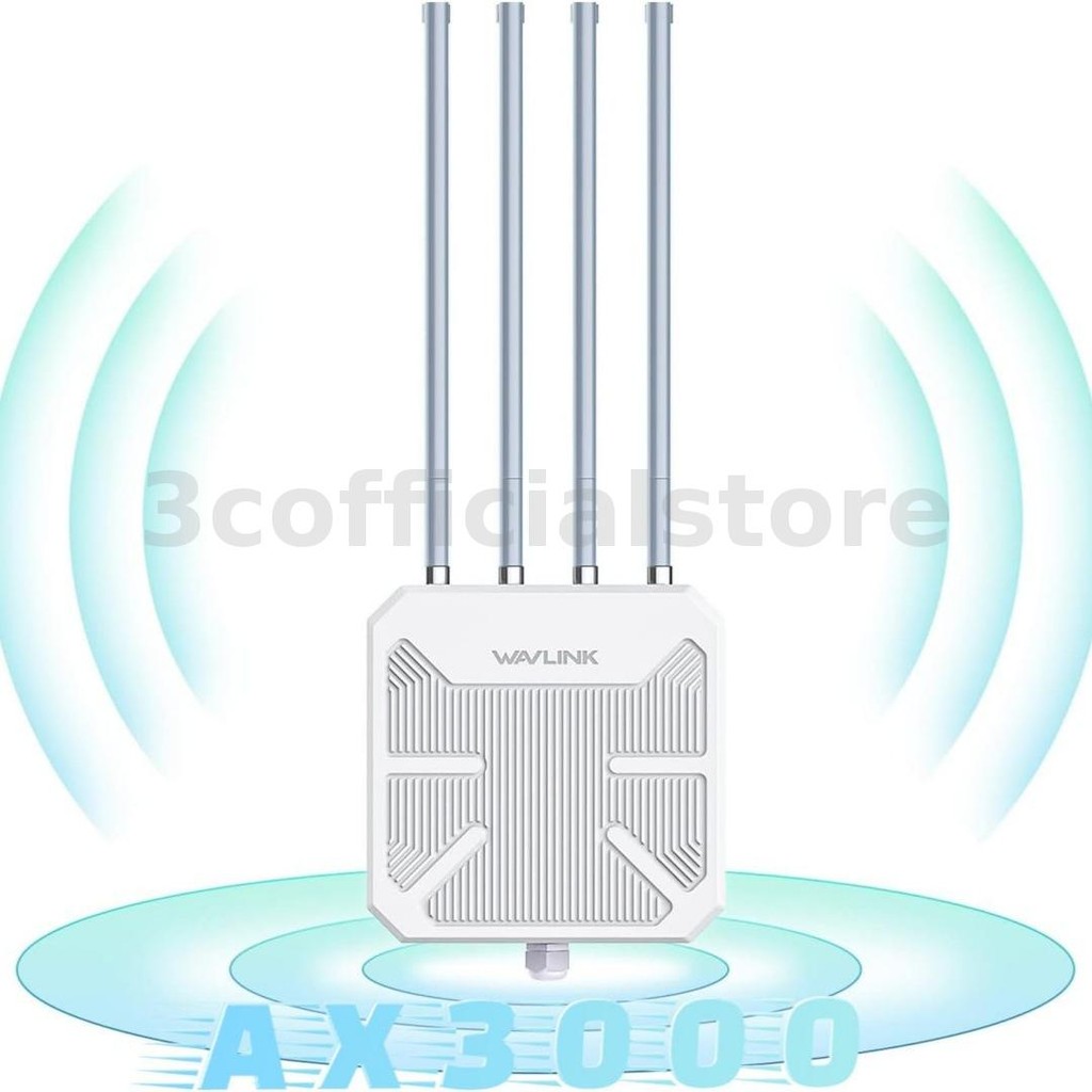 Wavlink High Power AX3000 WiFi6 Outdoor Router Dual Band 2.4G/5GHz Long ...
