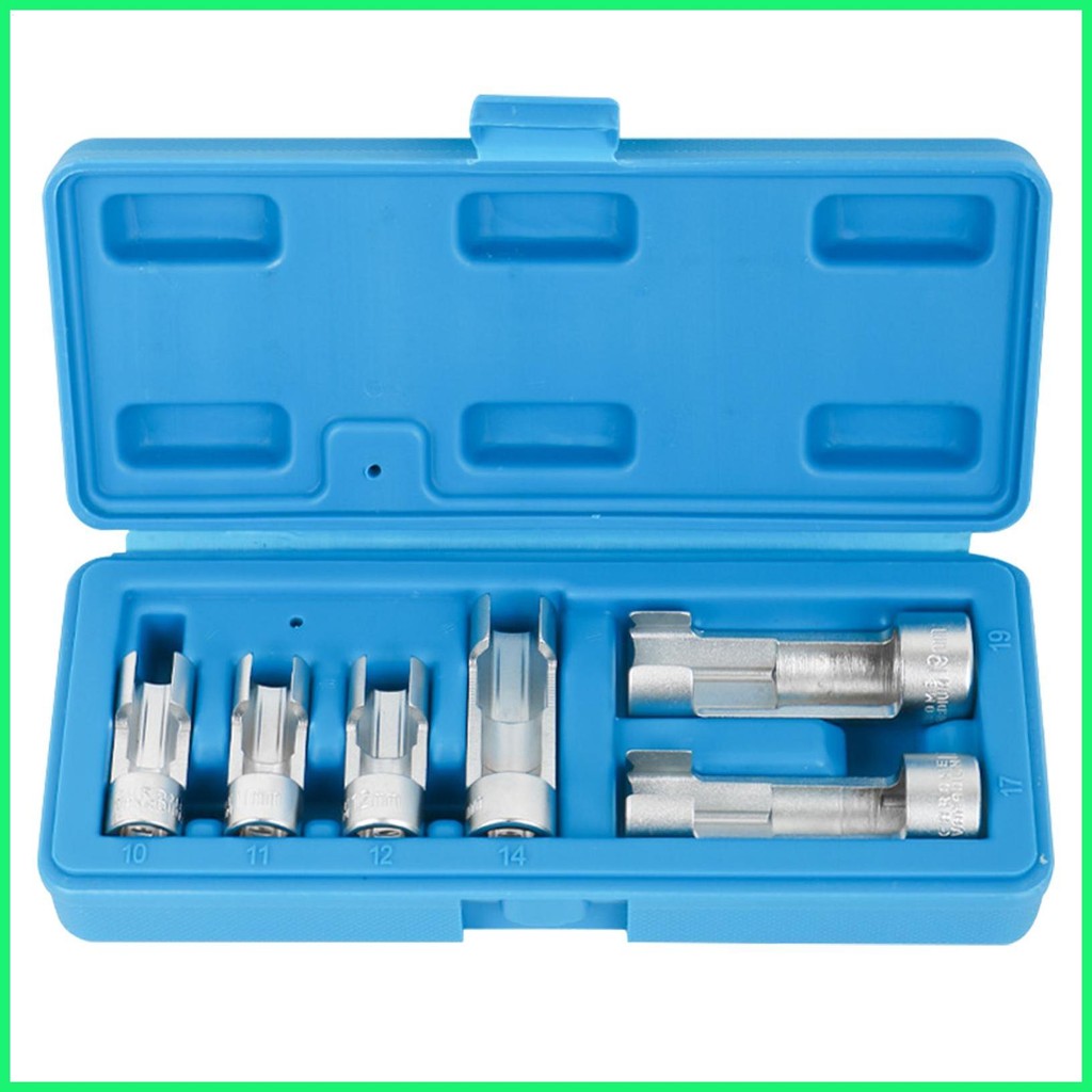Flare Nut Socket 10-19 mm Flare Nut Socket with Storage Box 6 ชิ้นท่อ ...