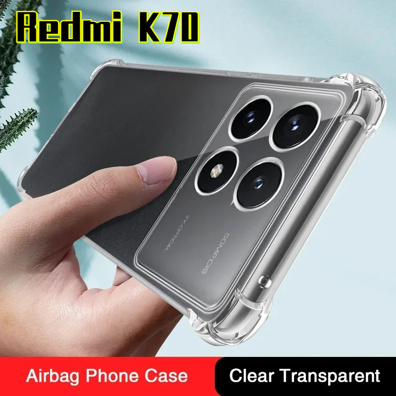 ซิลิโคนใสปลอกอ่อนสําหรับredmi K80 Pro K70 Ultra E Pro 5G 2024 TPUโปร่งใสสําหรับRedmiK80 K80Pro ...