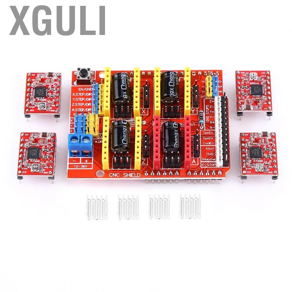 Xguli CNC Shield Motor Driver 3D Printer V3.0 Board Compact Design Expansion | Shopee Thailand