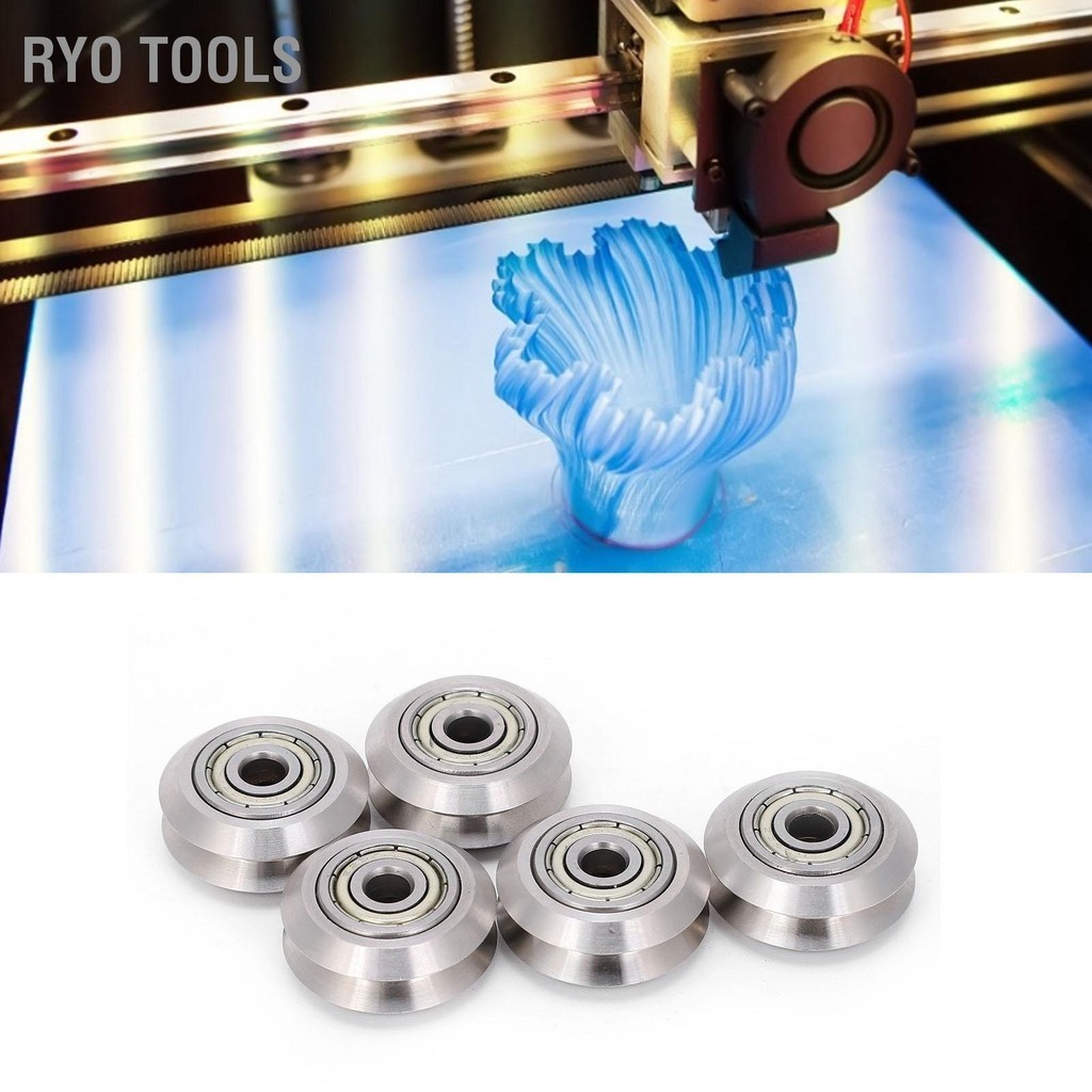 Ryo Tools 5 ชิ้น VType ล้อสแตนเลส 3D ชิ้นส่วนเครื่องพิมพ์อุปกรณ์เสริม ...
