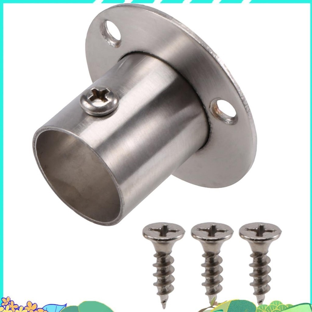 ตู้เสื้อผ้าตู้เสื้อผ้า 22 มม. Dia ท่อราวแขวน Rod End Support Bracket ...