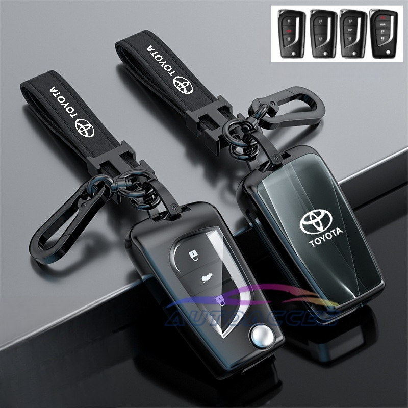 กุญแจรีโมทฝาครอบกุญแจรถสําหรับ Toyota Revo Altis Innova Hilux Auris Key ...