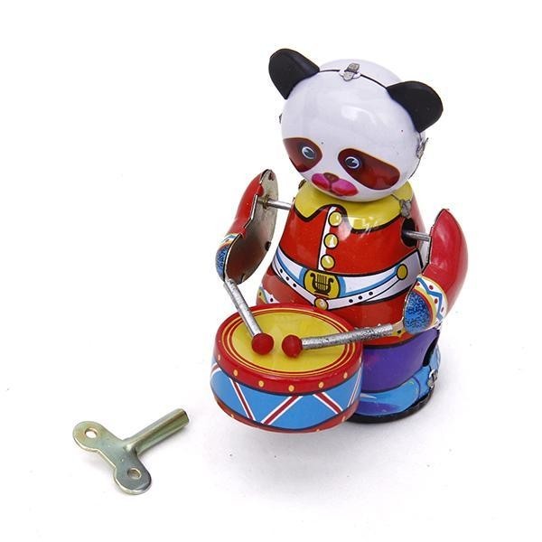 [ Retro Wind Up Panda Drummer Drumming CLOCKWORK ของสะสม | Shopee Thailand
