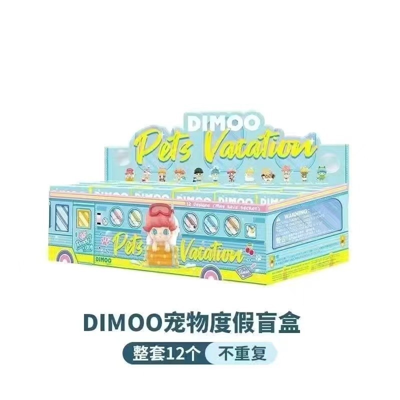 ของแท้ popmart dimoo Pet Vacation Series Mystery Box อินเทรนด์ Play ...