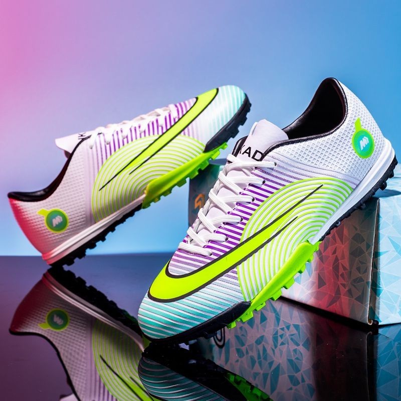 C Luo Assassin 15 รองเท้าฟุตบอลสไตล์ใหม่ผู้ชายผู้หญิงยาวหัก TF Spikes เด็กผู้ใหญ่นักเรียนเยาวชน ...