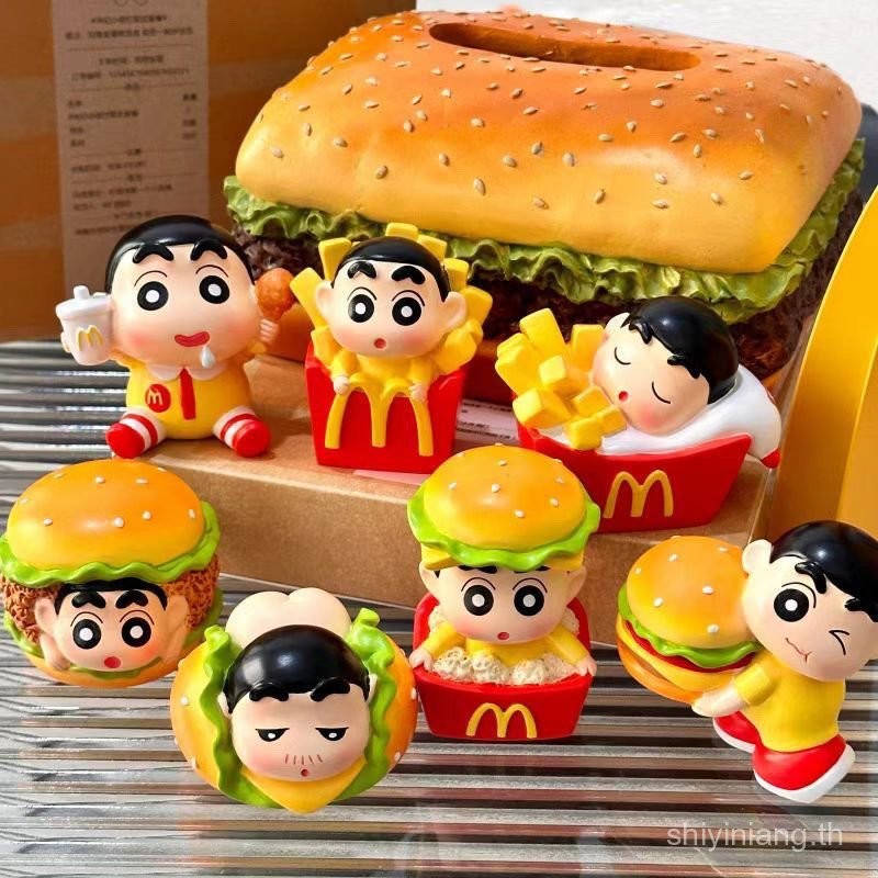 ตุ๊กตาการ์ตูน Crayon Shin-chan Burger Maimai ของตกแต่งโต๊ะ ตกแต่งภายใน ...