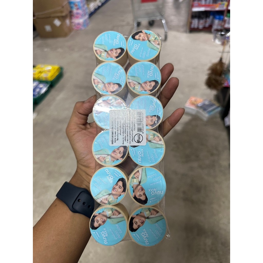 (ยกแพ็ค12) เทปกาวย่น Nuvo กระดาษกาวฉีกได้ เทปกาวย่น กระดาษกาว เทปหนัง ...