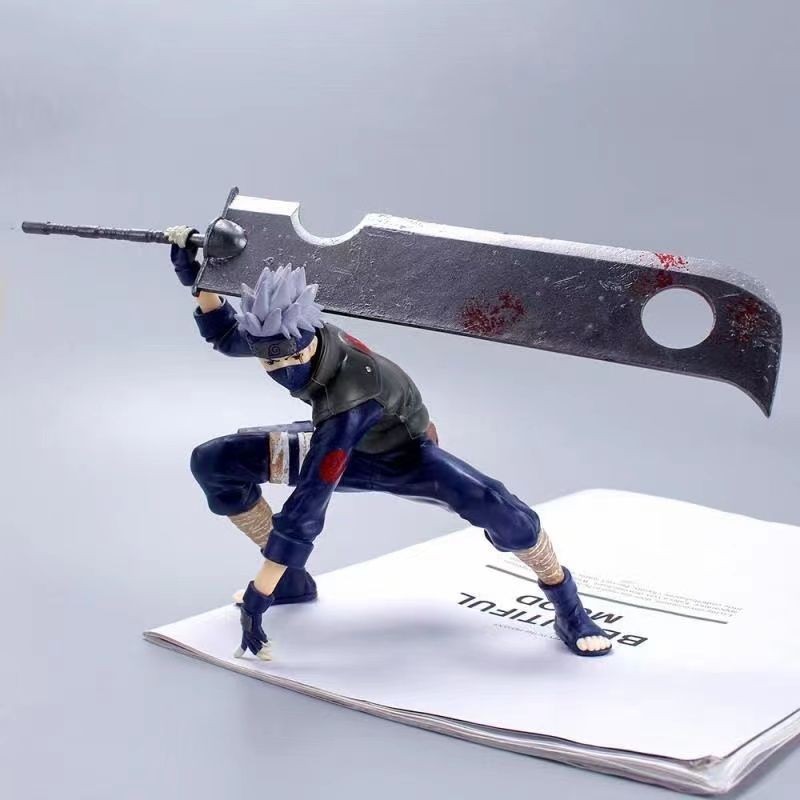 Naruto No Longer Cut Big Sword Flag ไม้ Kakashi แชสซีสองมิติ Car-Figure ...