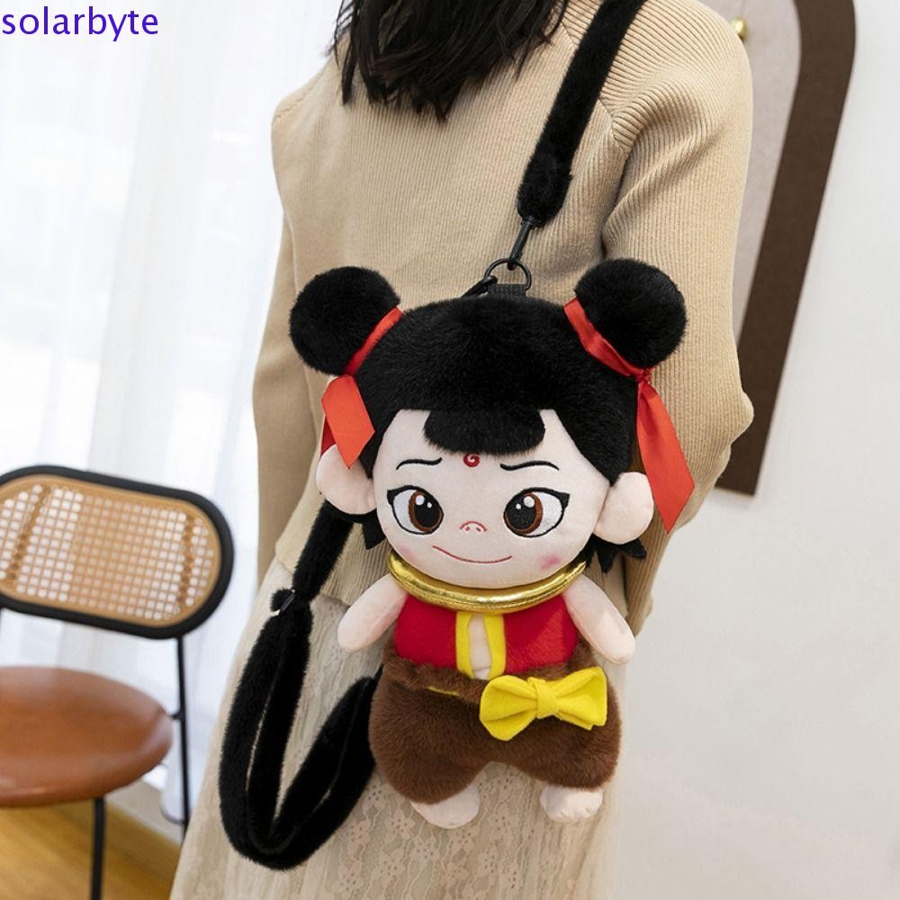 Solarbyte Plush Nezha กระเป๋าเป้สะพายหลัง,กระเป๋า Messenger Nezha ตุ๊กตากระเป๋านักเรียน,ตุ๊กตา ...