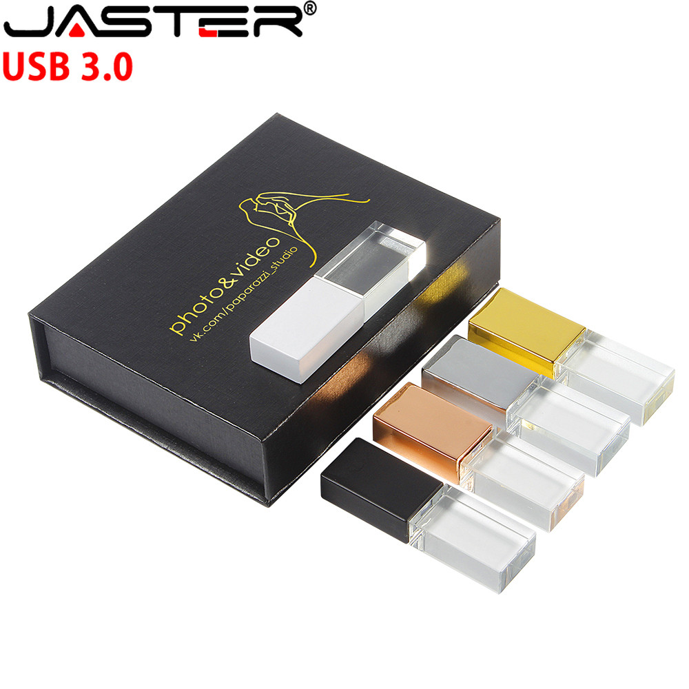 Jaster USB 3.0 แฟลชไดรฟ์ 64GB ของขวัญแต่งงาน Pendrives 32GB คริสตัล ...
