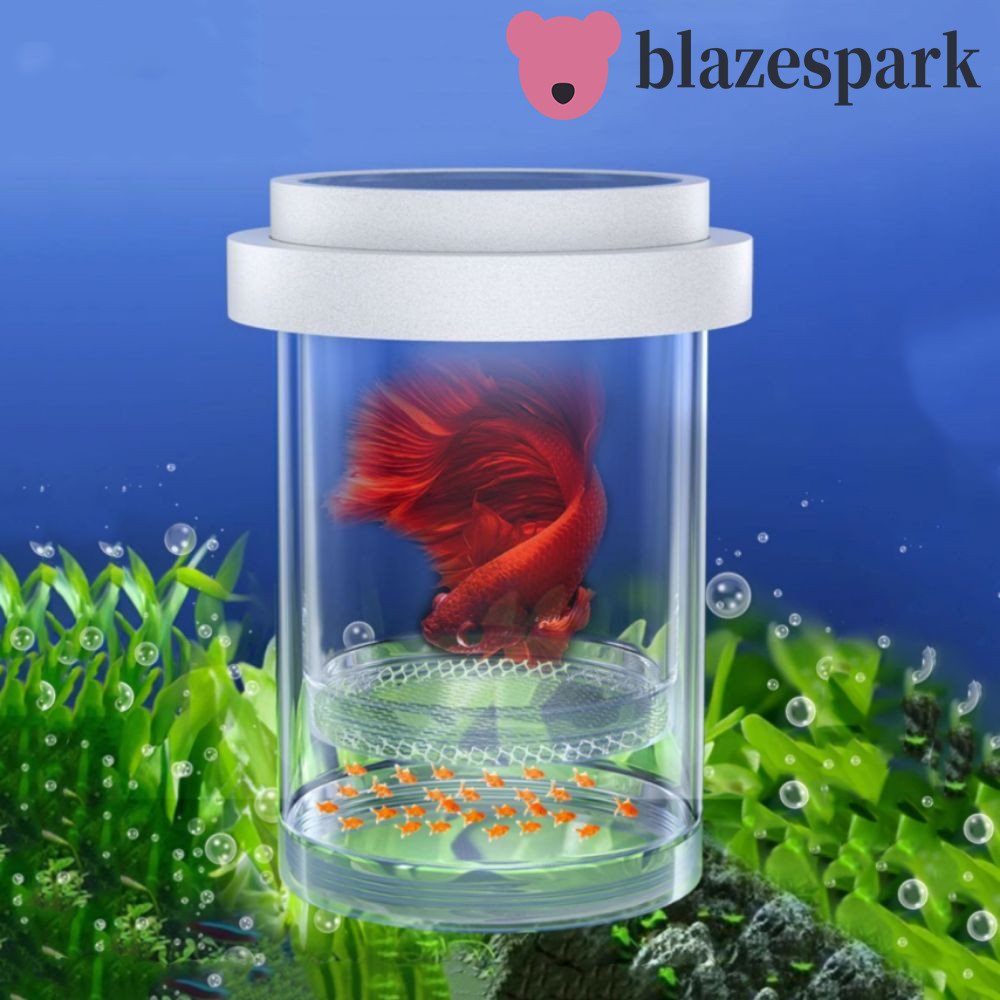 Blazespark ลอยฟักไข่กล่อง,ชั้นเดียวปลาสีขาว Breeding กล่องแยก, Fine/Coarse ตาข่ายถังปลา Hatching ...
