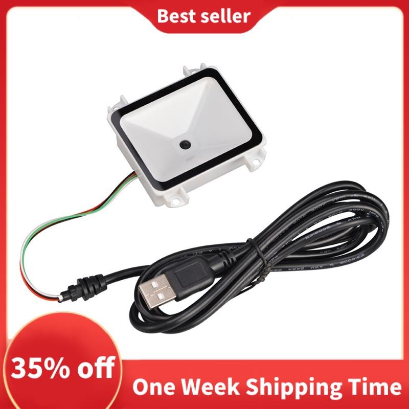 ฝัง 2D Barcode Scanner USB QR Barcode Reader RS232 TTL Interface Kiosk ...