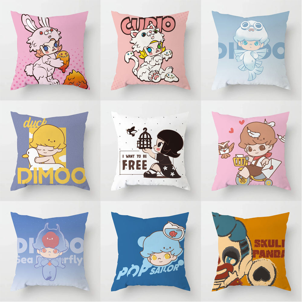 【พร้อมส่ง】POPMART LABUBU Dimoo หมอนลาบูบู เบาะโซฟารถตุ๊กตา หมอนสำนักงาน ...