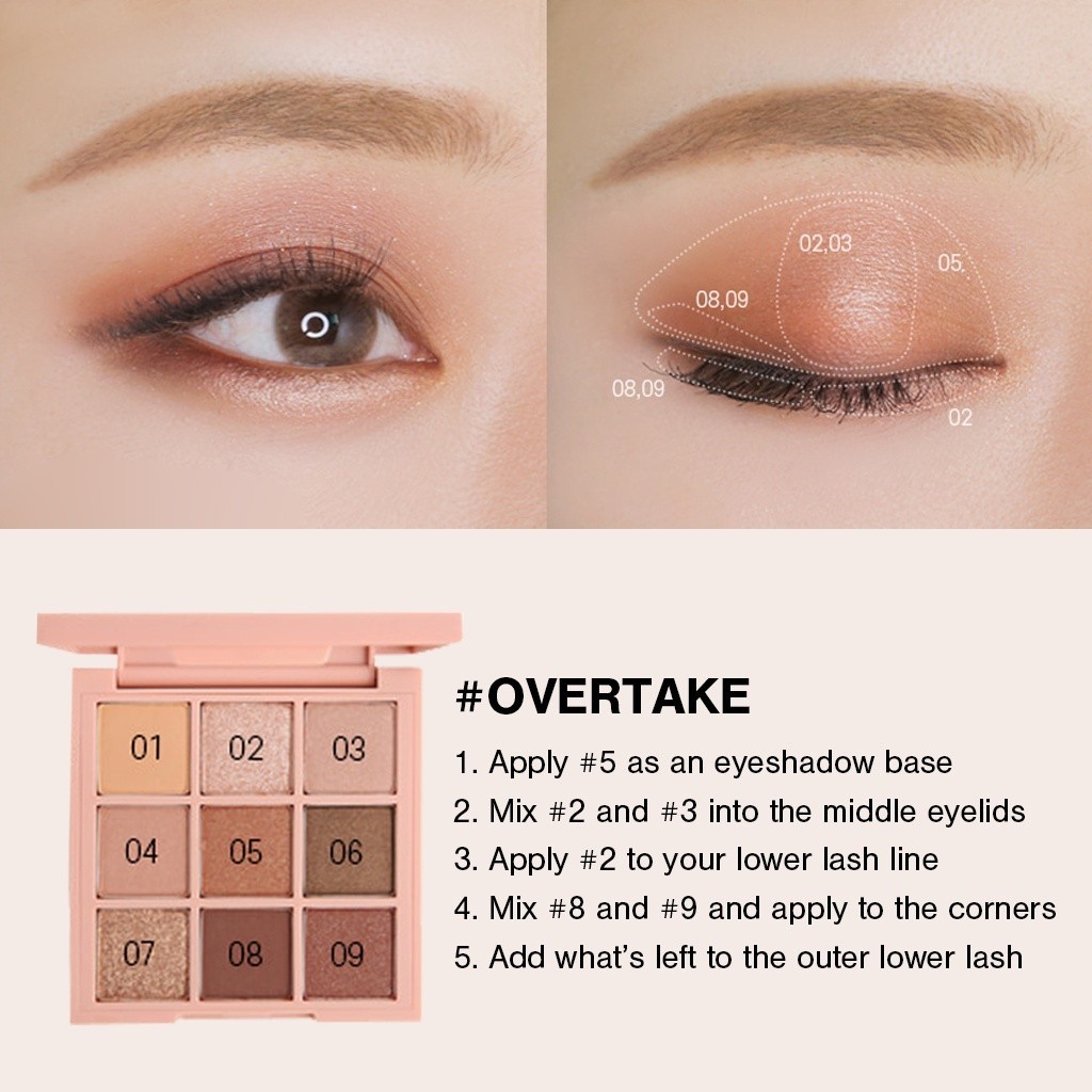 3ce Nine Colors Eyeshadow Palette Multi Eye Color Palette 8.5g | ของแท ...