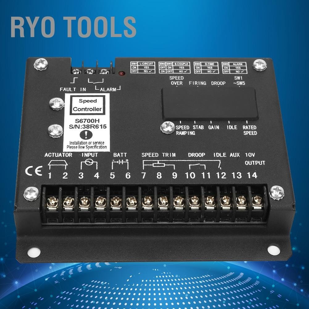 Ryo Tools S6700H Speed Controller แผงควบคุมเครื่องกำเนิดไฟฟ้าอิเล็กทรอนิกส์สำหรับเครื่องกำเนิด ...
