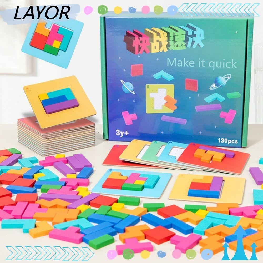 Lay Desktop Puzzle Game, Two-person Interactive Tangram Math Toys ...