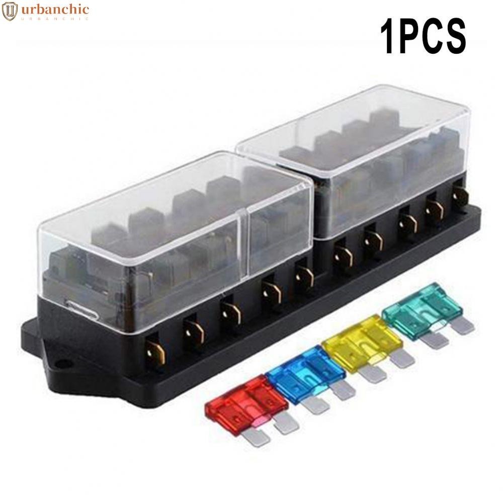 กล ่ องฟิวส ์ 1PC ATO / บล ็ อกรถสีดําหรือ HGV Lucar Connector 12v หรือ ...