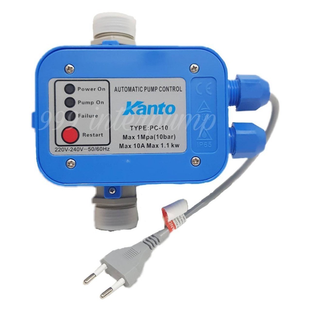 KANTO KT-PC-10 สวิทซ์ควบคุมปั๊มน้ำอัตโนมัติ อุปกรณ์ควบคุมแรงดันปั๊มน้ำแรงดันไฟฟ้า Automatic Pump ...