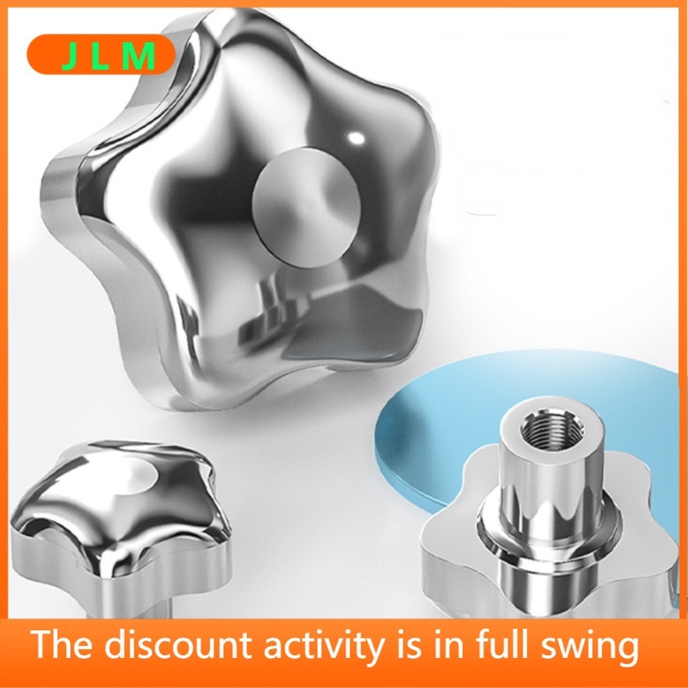 สแตนเลส 304 Torx Handle Nut Star Handle Knob Round Nut Hand Wheel Star ...