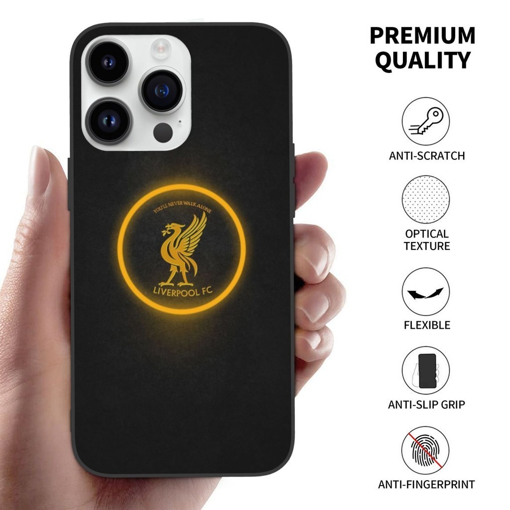Hd การพิมพ ์ liverpool fc โลโก ้ เคส IPhone เปลือก IP 15 14 Pro Max ...