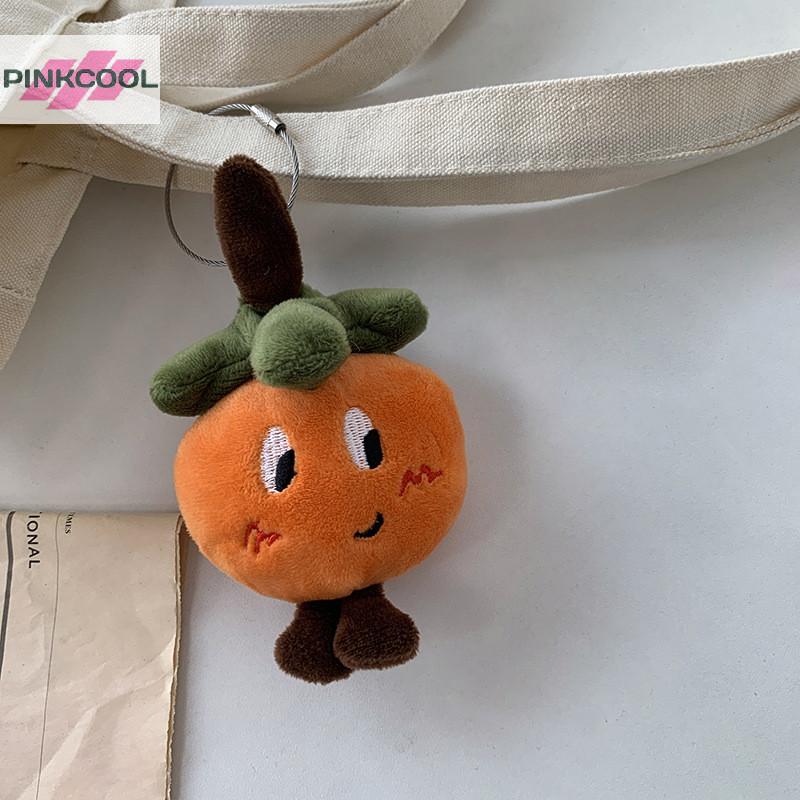 Pinkcool 2023 ใหม่ 14 ซม. Kawaii Soft Mandarin สีส้มพวงกุญแจ Plush จี้ ...