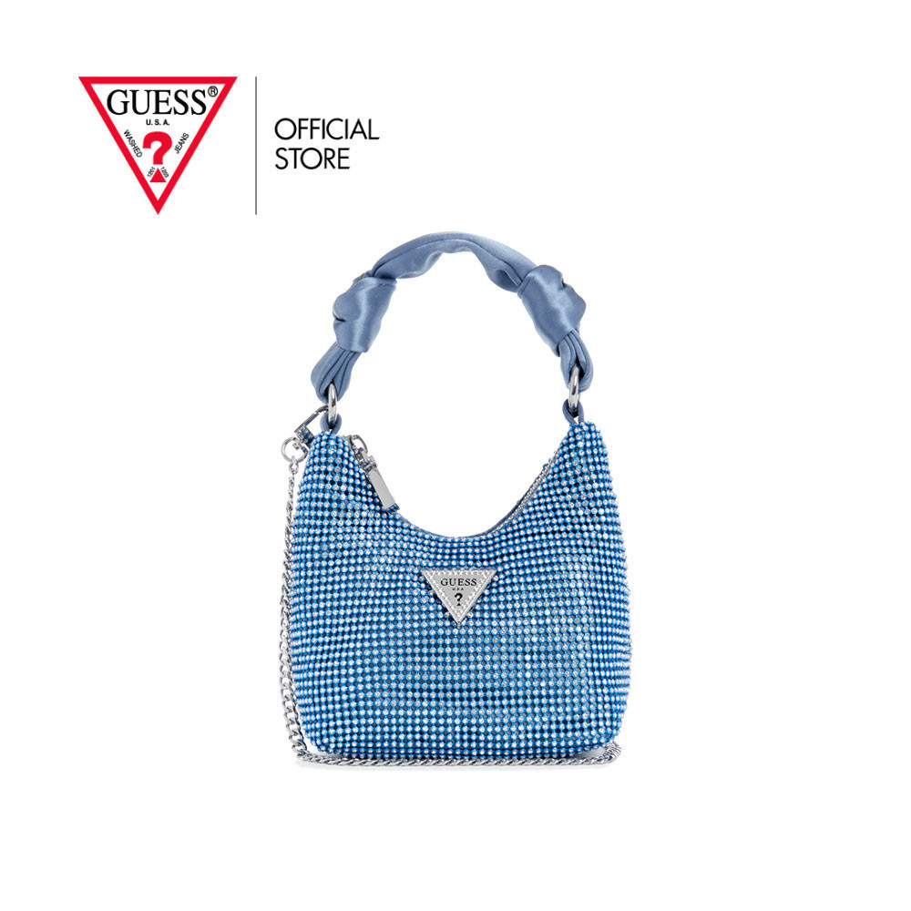 GUESS กระเป๋า รุ่น RY920573 LUA MINI HOBO สีฟ้า | Shopee Thailand
