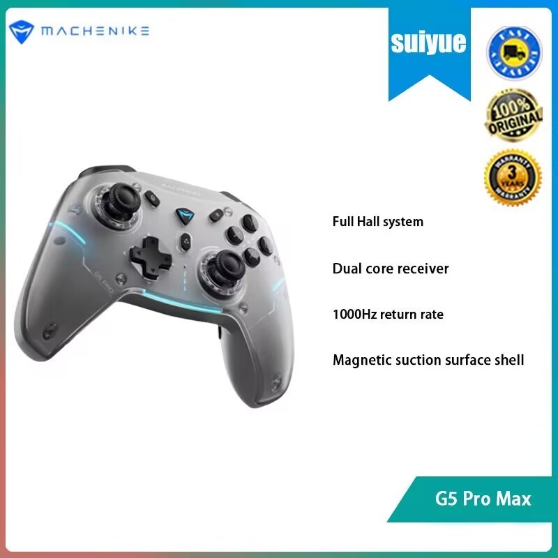 Machenike G5ProMax เล่นรุ่น ตัวควบคุมเกมสอบจําลองที่สาม Hall linear ทริกเกอร์สวิตช์บลูทูธไร้สาย ...