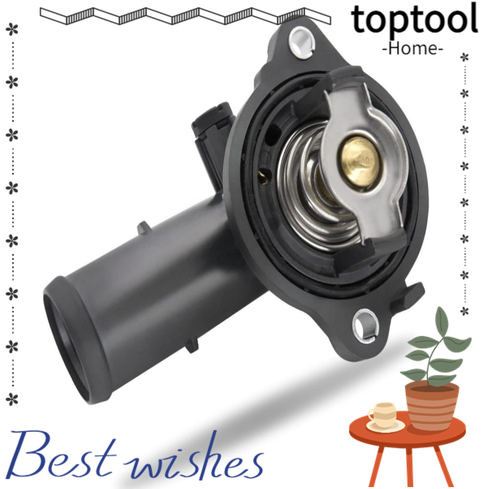 Toptool น้ํายาหล่อเย็นเครื่องยนต์, ตัวเรือนเทอร์โมสตัทพลาสติกโลหะ, ยางทนทาน 05184651อา สําหรับรถ ...