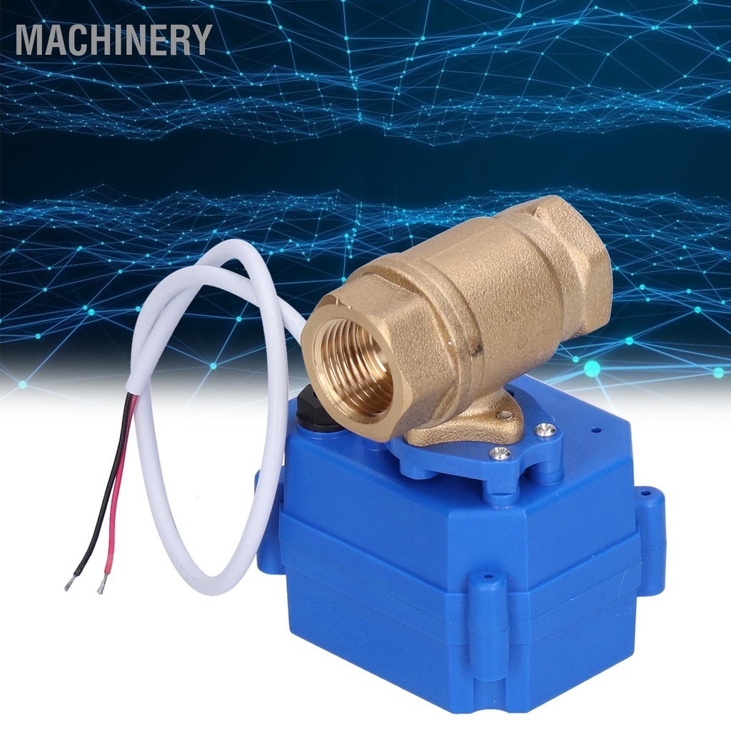 Machinery บอลวาล์วมอเตอร์ทองเหลืองไมโครไฟฟ้าตรงผ่าน 1/2in CWX-15N-CR04-DC9~24V-DN15 | Shopee ...