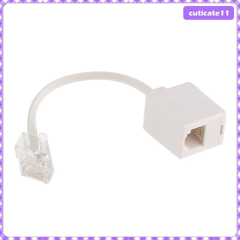 [Cuticate1] ไปยังสายไฟสายโทรศัพท์ RJ11 สายต่อขยายโทรศัพท์สําหรับโฮม ...