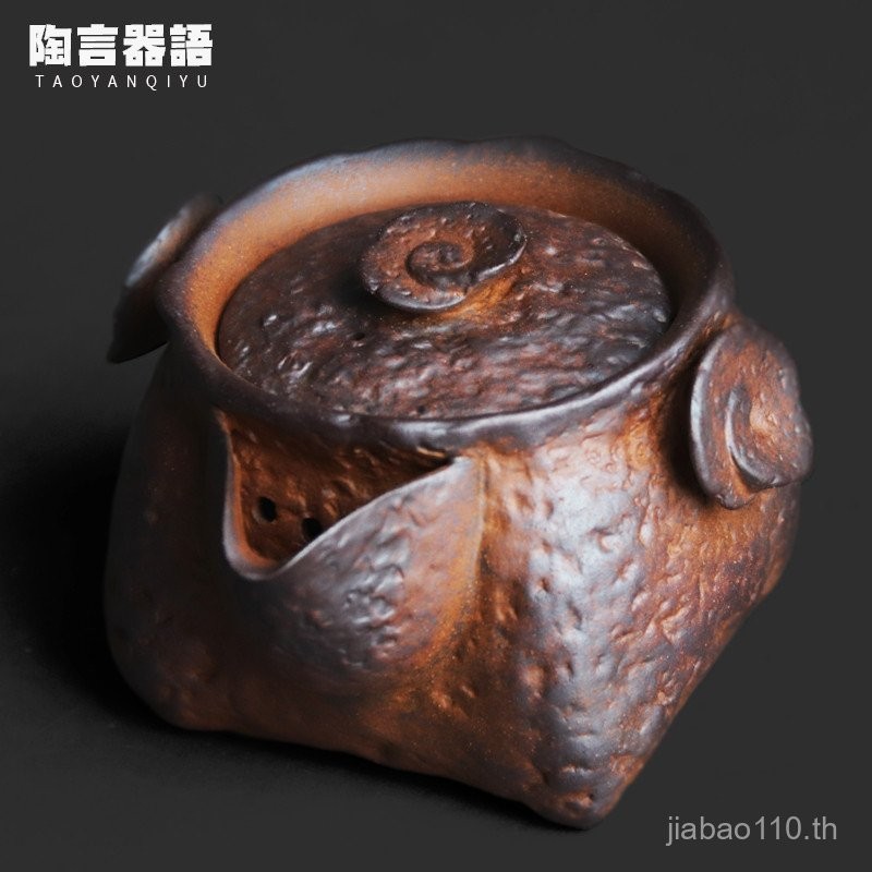 หม้อชาแบบเก่าจากเครื่องปั้นดินเผาหยาบ ดินหินเก่า Tian Yuan Di Fang ขวด ...