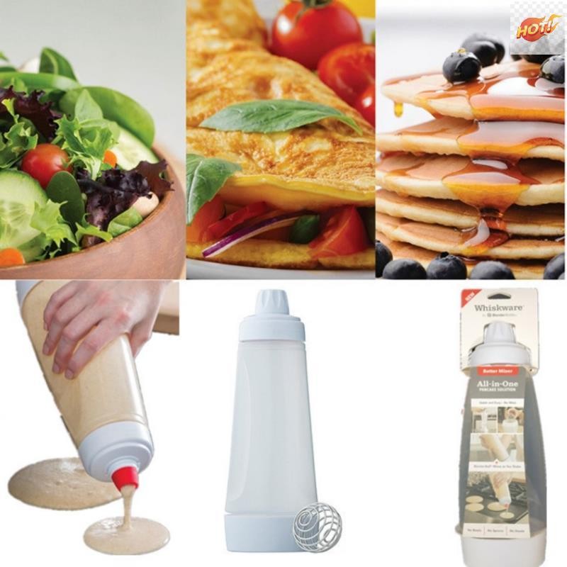 Meet เครื่องจ่ายแป้งมือผสมขวด Cupcake Pancake Crepe Batter Dispenser TH ...