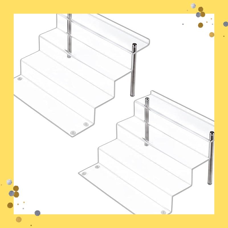 AMEITECH Figure Stand Display 4-tier Hinadachi Acrylic Stand Acrylic ...
