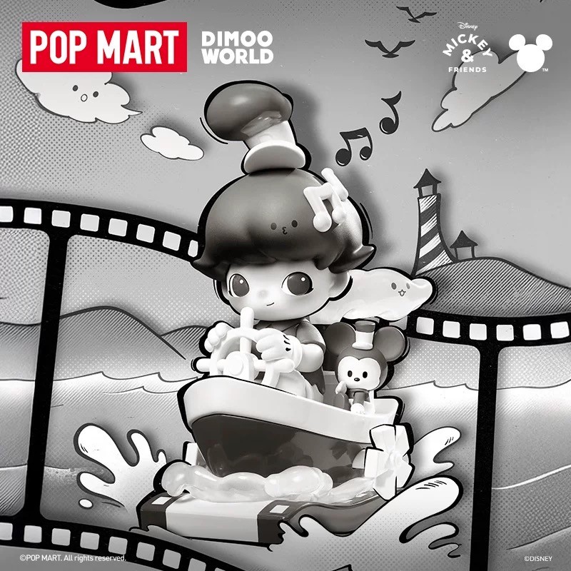 [secret] Popmart DIMOO WORLD x Disney Series Figure Mystery Box น่ารัก ...