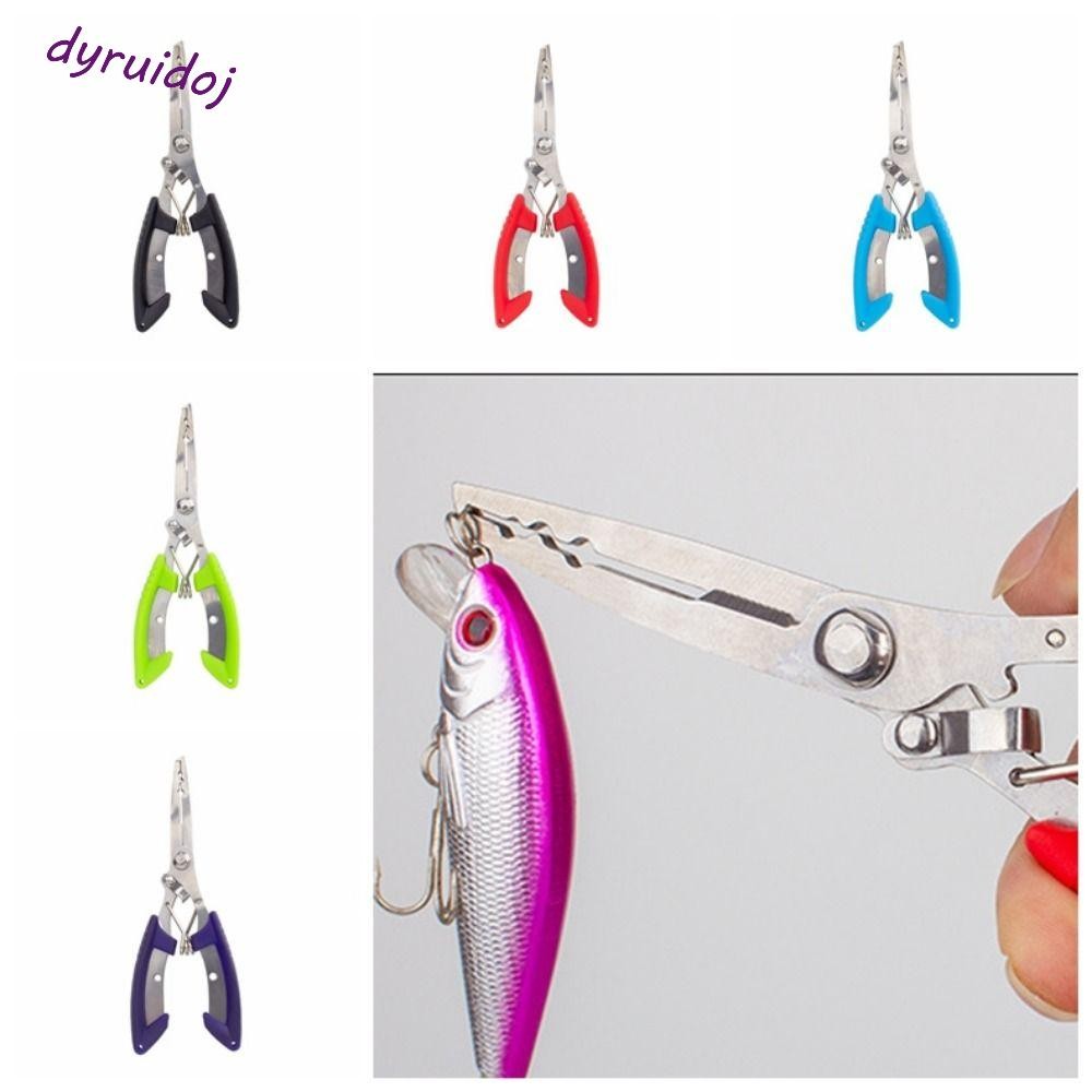 Dyruidoj1 คีมตกปลา,ตัดสายพร้อมที่จับยางคีมปากปลา Hook, Angling อุปกรณ์ Multi-functional Anti ...