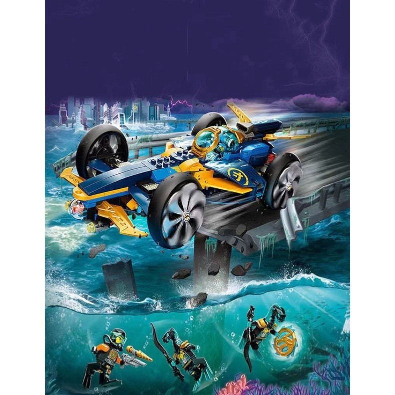 356PCS Sub Speeder lego ninjago; เข้ากันได้กับ 71752 เลโก้นินจาของเล่น ...