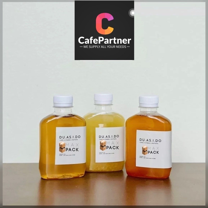 ขวดพลาสติกใส PET ขวดแบน ทรงรีเจนซี่ 220 ml / 220cc พร้อมฝา (ไม่มีสติกเกอร์) | Shopee Thailand