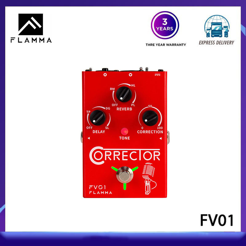 ( ในสต ็ อก )FLAMMA FV01 Vocal Effects Processor Pitch Correction พร ้ ...
