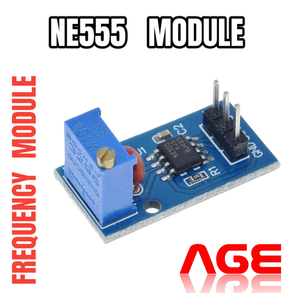NE555 frequency adjustable pulse generator module โมดูลสร้างความถี่ ...