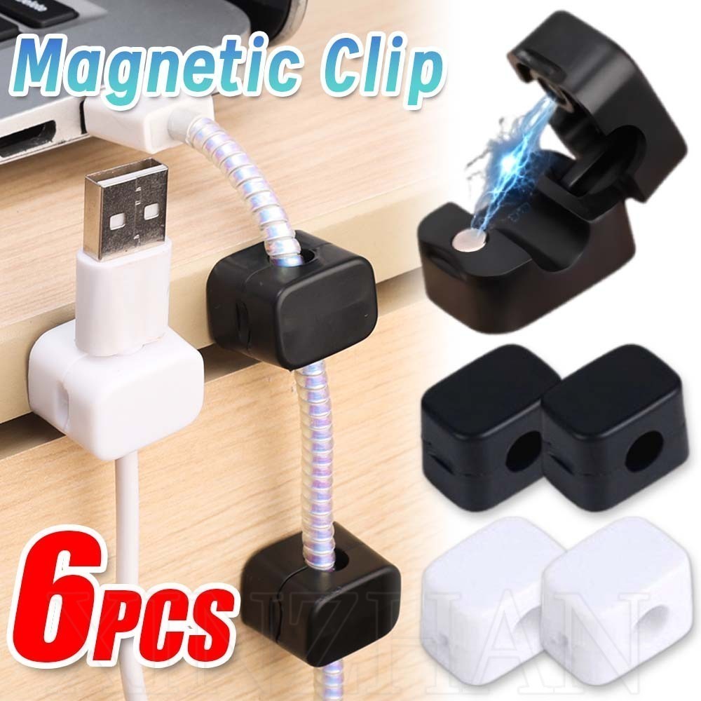 6pcs Wire Holder Keeper - Magnetic Cable Organizer - สําหรับ Home ...