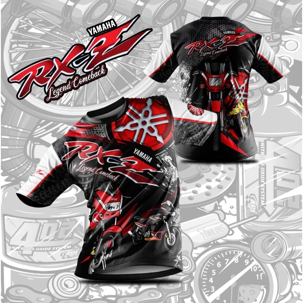 Yamaha Rxz Legend เสื ้ อยืดระเหิด Comeback , Baju Yamaha Rxz Cool ...